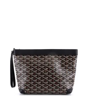 GOYARD Goyardine Conti Pouch Coated Canvas - Black