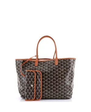 Goyard Pm Saint Louis Tote Coated Canvas - Brown