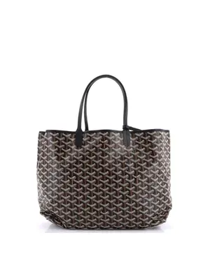 Goyard Pm Saint Louis Tote Coated Canvas - Black