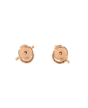 HERMES Small Echappee Stud Earrings 18k Rose Gold