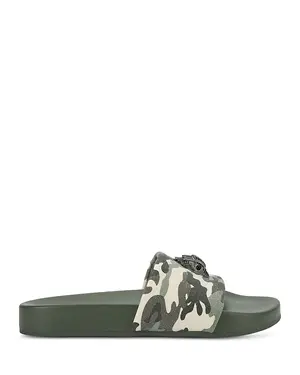 Kurt Geiger Brockwell Slide Sandal - Open Green