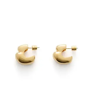 Cuyana Mini Celestia Hoop Earrings - Gold