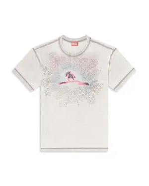 DIESEL® Sequin Graphic Crewneck T-shirt
