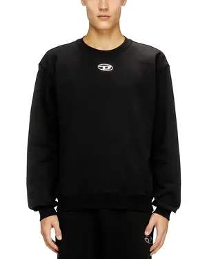 DIESEL Logo Graphic Crewneck Sweatshirt - Black