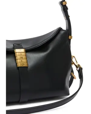 Pinko Saddle Horizontal Mini Leather Shoulder Bag - Zq