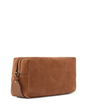 Pinko Horizontal Suede Shoulder Bag