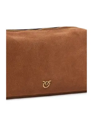 Pinko Horizontal Suede Shoulder Bag - Lq