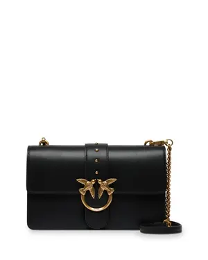 Pinko Love One Classic Leather Crossbody - Zq