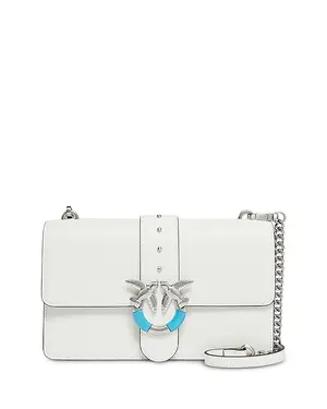 Pinko Love One Classic Leather Crossbody - Ze
