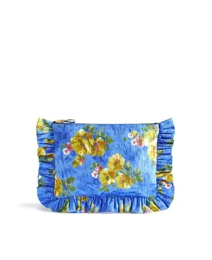La DoubleJ Printed Hand Pochette - Riptide Light Blue