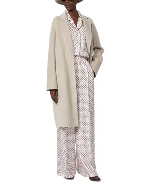 Max Mara Aceri Cashmere Wrap Coat - Sand