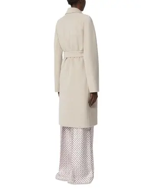 Max Mara Aceri Cashmere Wrap Coat - Sand