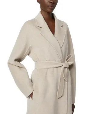 Max Mara Aceri Cashmere Wrap Coat - Sand