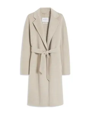 Max Mara Aceri Cashmere Wrap Coat - Sand
