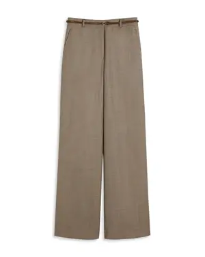 Max Mara Houndstooth Wide Leg Trousers