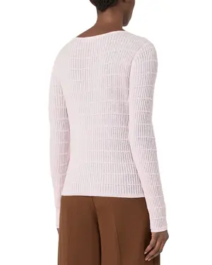 Max Mara Mstpedone Boat Neck Sweater - Pink