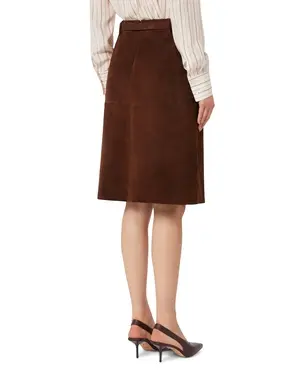 Max Mara Msttennis Suede Skirt