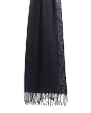 Max Mara Linen Stole - Midnight Blue