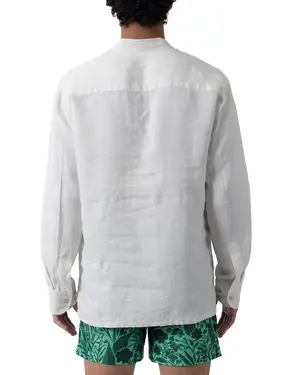 PRINCE & BOND Edward Linen Shirt - Off White