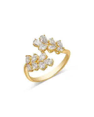 Bloomingdale'S 18k Yellow Diamond Bypass Ring 1.27 Tcw - Gold
