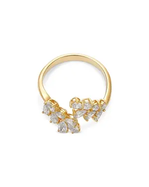 Bloomingdale'S 18k Yellow Diamond Bypass Ring 1.27 Tcw