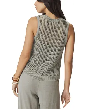 Splendid Camellia Sweater Tank Top - Eucalyptus