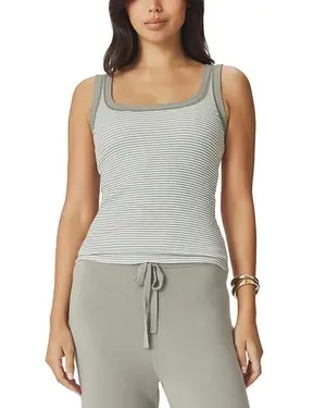 Splendid Josie Stripe Tank Top - Eucalyptus