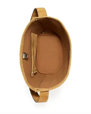Tory Burch Lock Suede Slim Bucket Bag