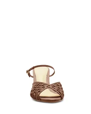 ALEXANDRE BIRMAN Lillian Leather Wedge Sandals - Espresso