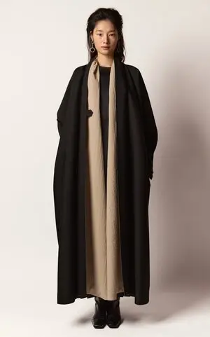 JULYCOLUMN Jeogori Wool-silk Coat