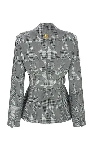 JULYCOLUMN Kiwa Jacquard Tailored Jacket