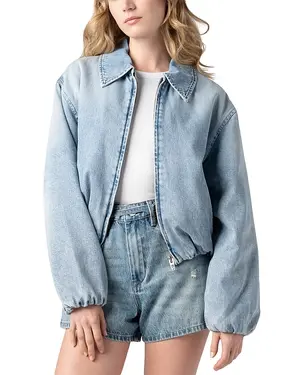 Blanknyc Denim Bomber Jacket - Bottomless Brunch