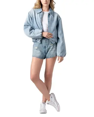 Blanknyc Denim Bomber Jacket