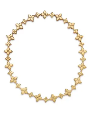 Roberto Coin 18k Yellow Princess Flower Collar Necklace