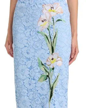 MILLY Dolores Lace Embroidered Dress