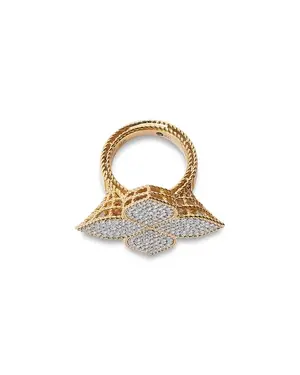 Roberto Coin 18k Gold Diamond Flower Ring