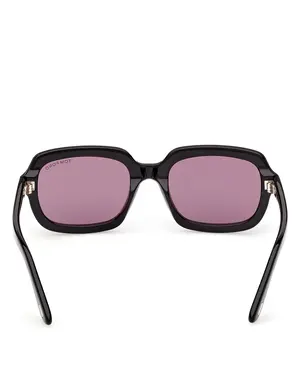TOM FORD Rectangular Sunglasses, 53mm