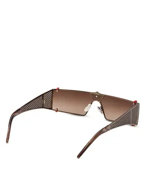 CHRISTIAN LOUBOUTIN Shield Metal Sunglasses