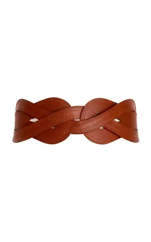 ANDRES OTALORA Trama Lenta Leather Belt