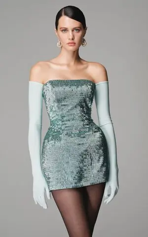 BALYKINA Tia Sequined Mini Dress