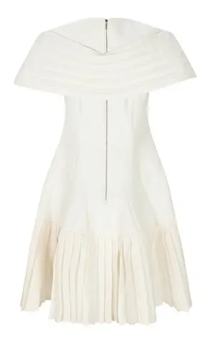 JULYCOLUMN Sj Wool-silk Pleated Mini Dress