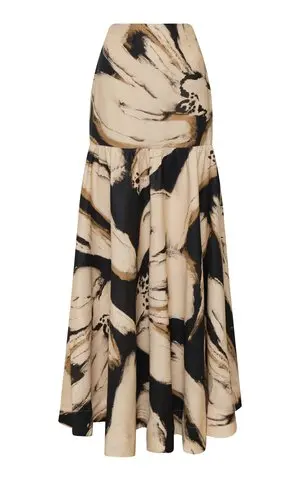 ANDRES OTALORA Intencion Linen Maxi Skirt