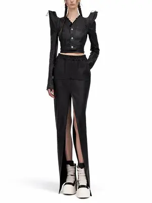 Rick Owens Denim Trucker Jacket - Black