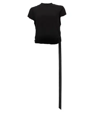 Rick Owens Cropped Small Level T T-shirt - Black