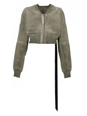 Rick Owens Denim "flight" Bomber Jacket - Brown