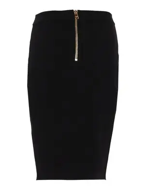 Balmain Midi Skirt With Jewel Buttons