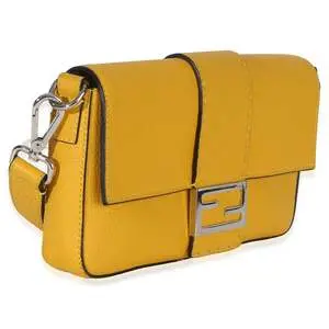 Fendi Selleria Leather Baguette Bag