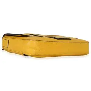 Fendi Selleria Leather Baguette Bag - Yellow