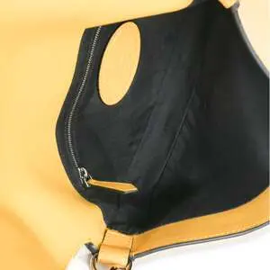 Fendi Selleria Leather Baguette Bag - Yellow