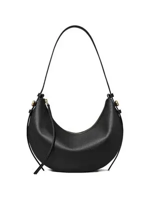 Tory Burch Romy Half Moon Bag - Black
